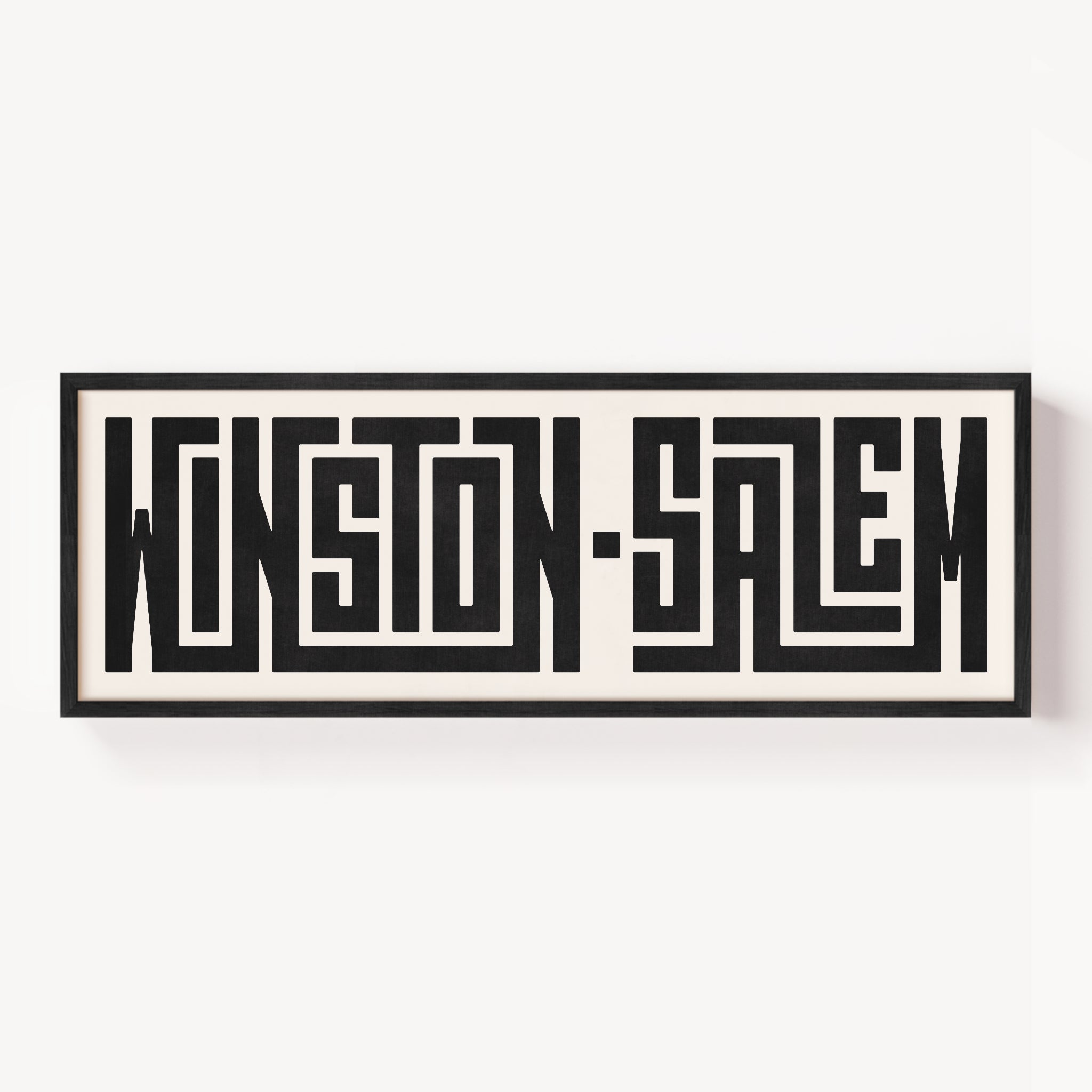 Winston-Salem Wall Art - Typography Prints & Posters | Serif Art Co.