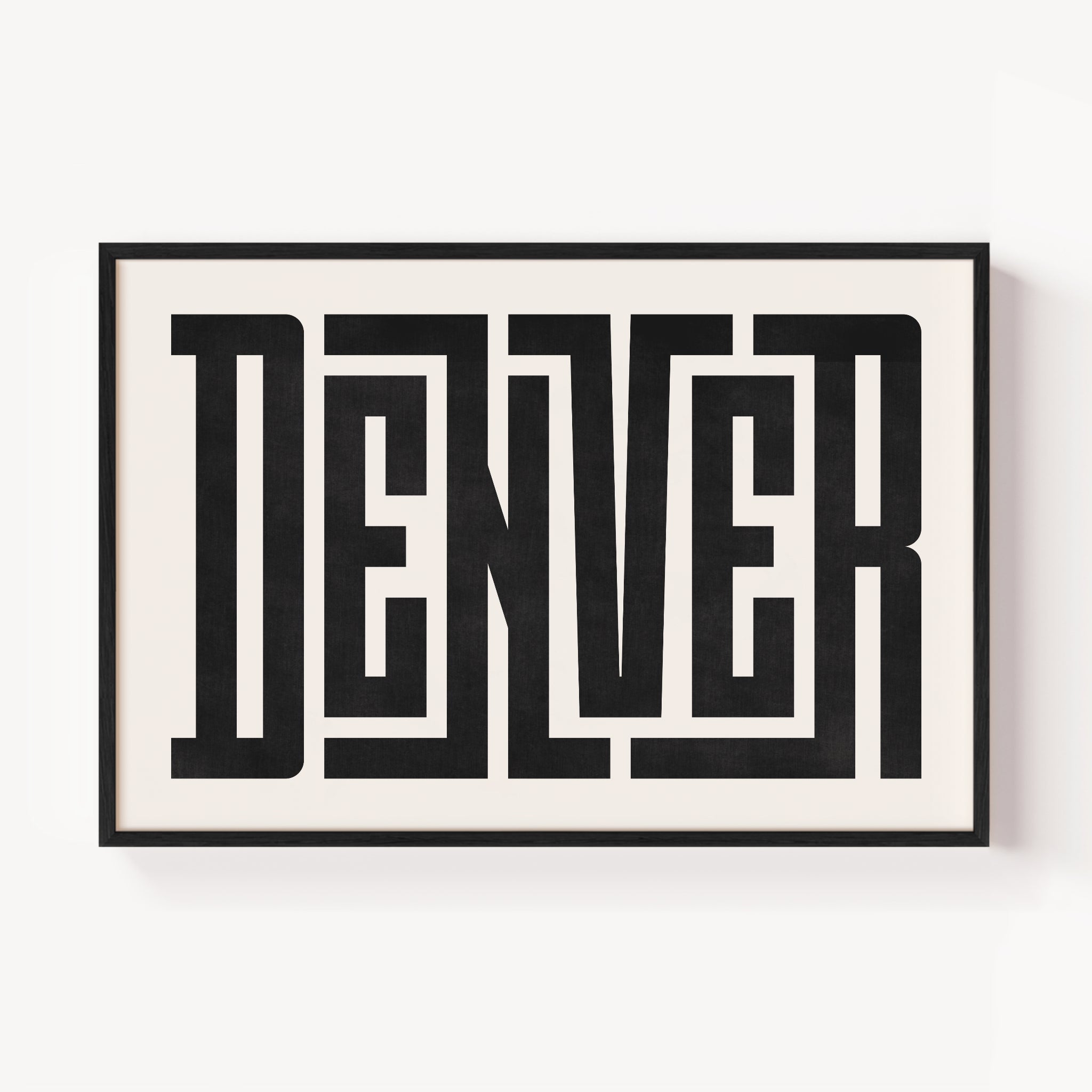 Denver Wall Art - Typography Prints & Posters | Serif Art Co.
